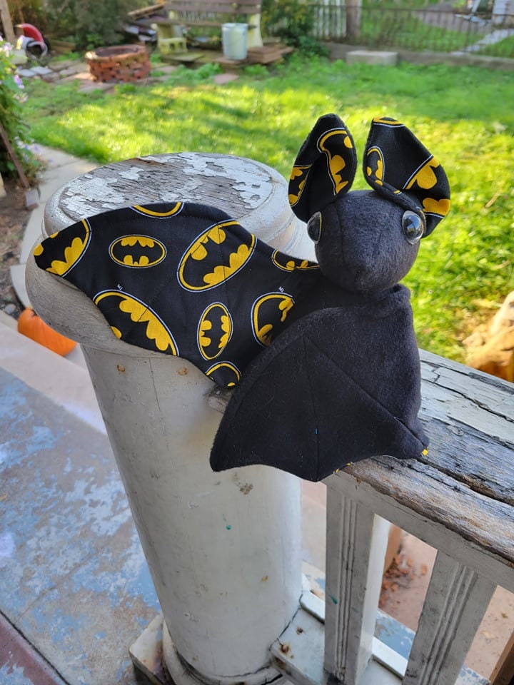 Batman Comic Black Bat Stuffed Animal Collectable Decorative - Etsy