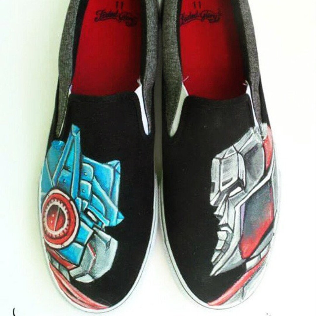 Custom Hand Painted Transfromer Optimus Prime Shoes - Etsy