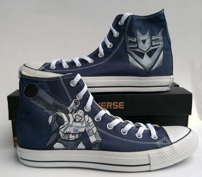 Transformers and Decepticon Custom Hand Painted Shoes sold by Asterisk ...