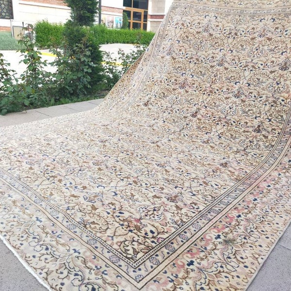 Large Vintage Turkish Rug - Etsy