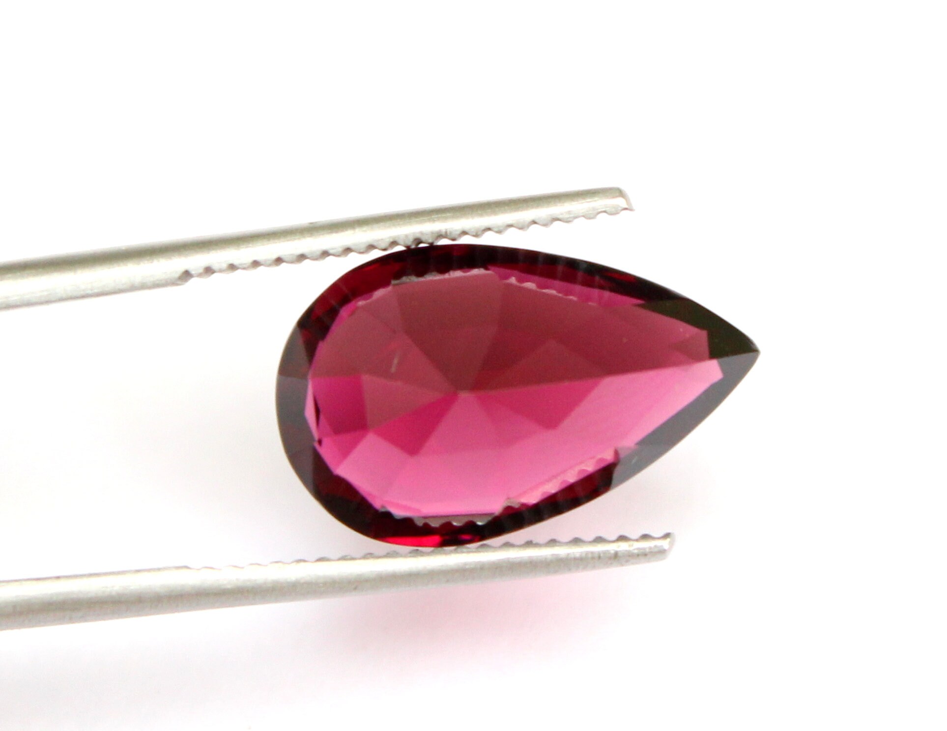 Rhodolite Garnet Pear Shape Faceted Gemstones - Loose Gemstones, Semi ...