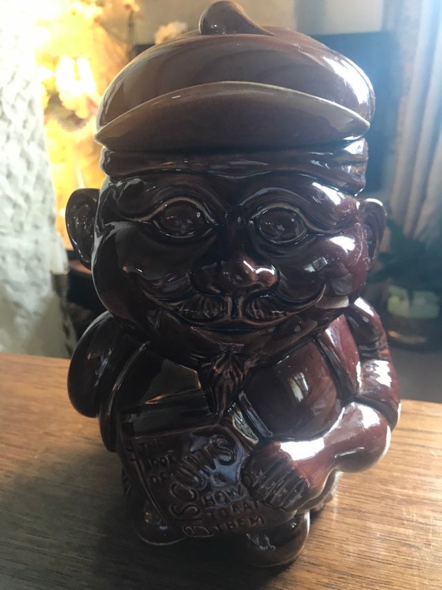 Vintage Retro English Treacle Glaze Biscuit Barrel Biscuit - Etsy