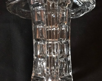 Ofnah Hand-cut Lead Crystal Tall Cut Glass Vase - Etsy
