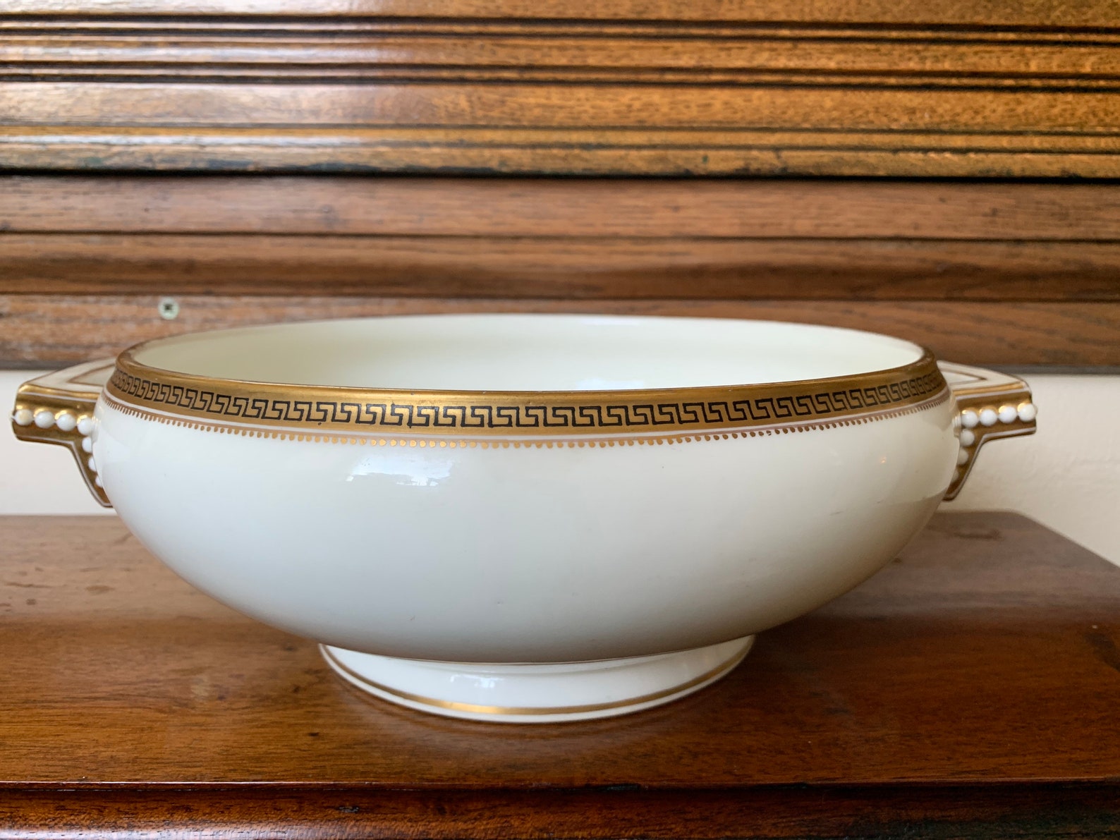 Antique Cauldon Ltd, Greek Key Serving Bowl - Etsy