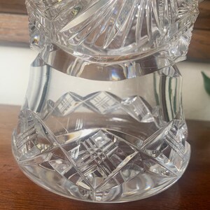 Vintage Cut Crystal Vase, Vintage Heavy Cut Crystal Vase, Deep Cut ...