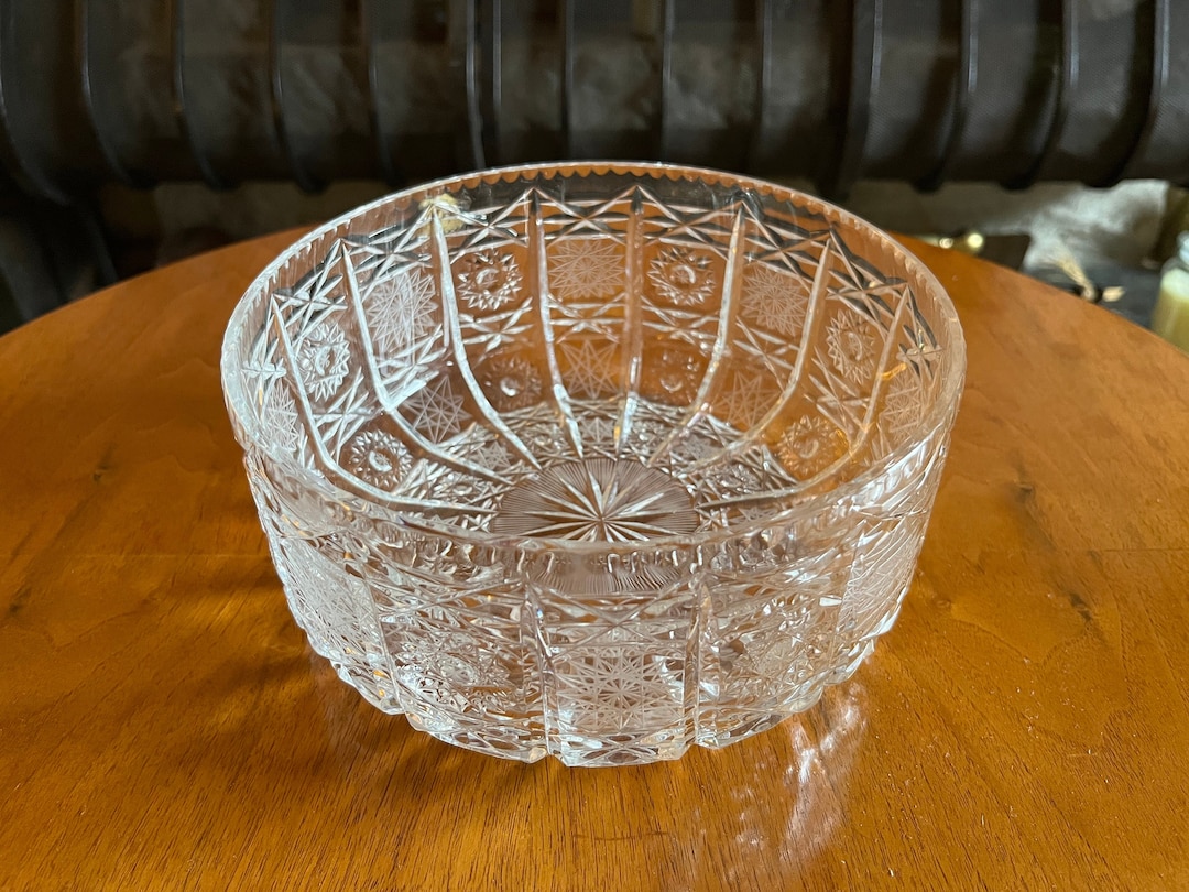 Vintage Fine Crystal Bowl. Vintage Crystal Bowl. Vintage 24% Lead ...