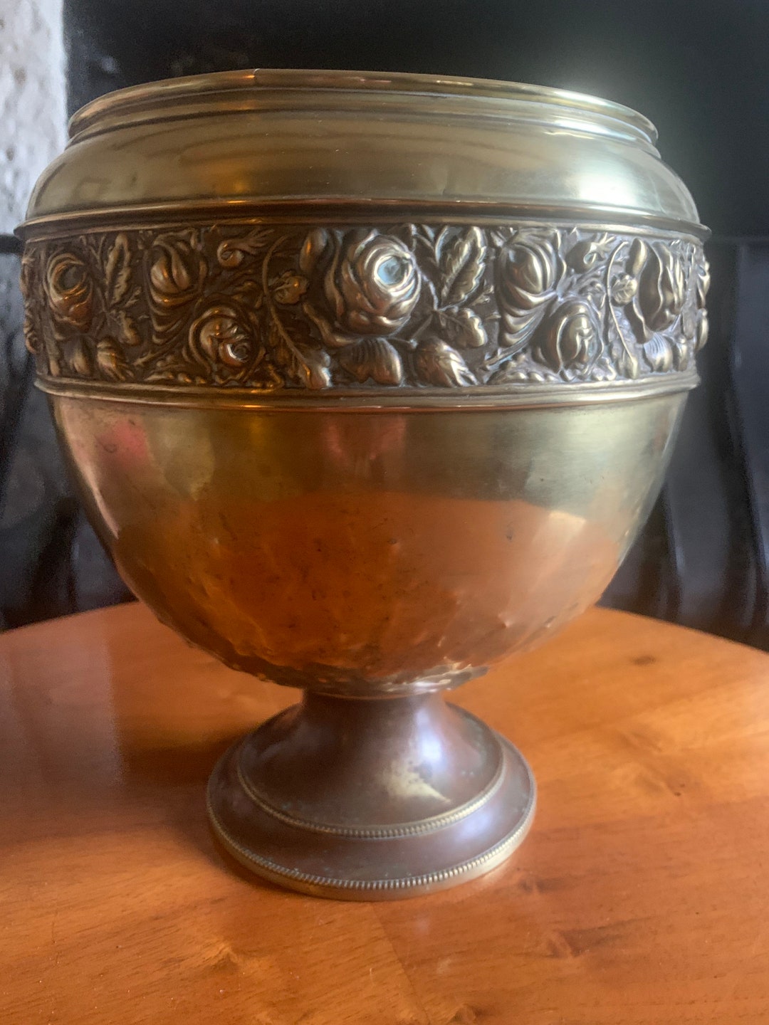 Vintage Large English Beldray Brass Jardinière, English Beldray Brass ...