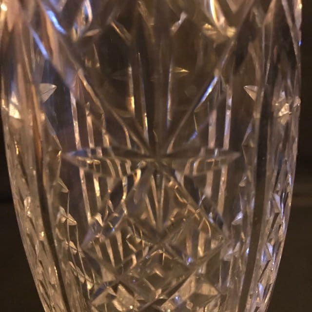 Antique Vintage Cut Glass Crystal Vase | Etsy