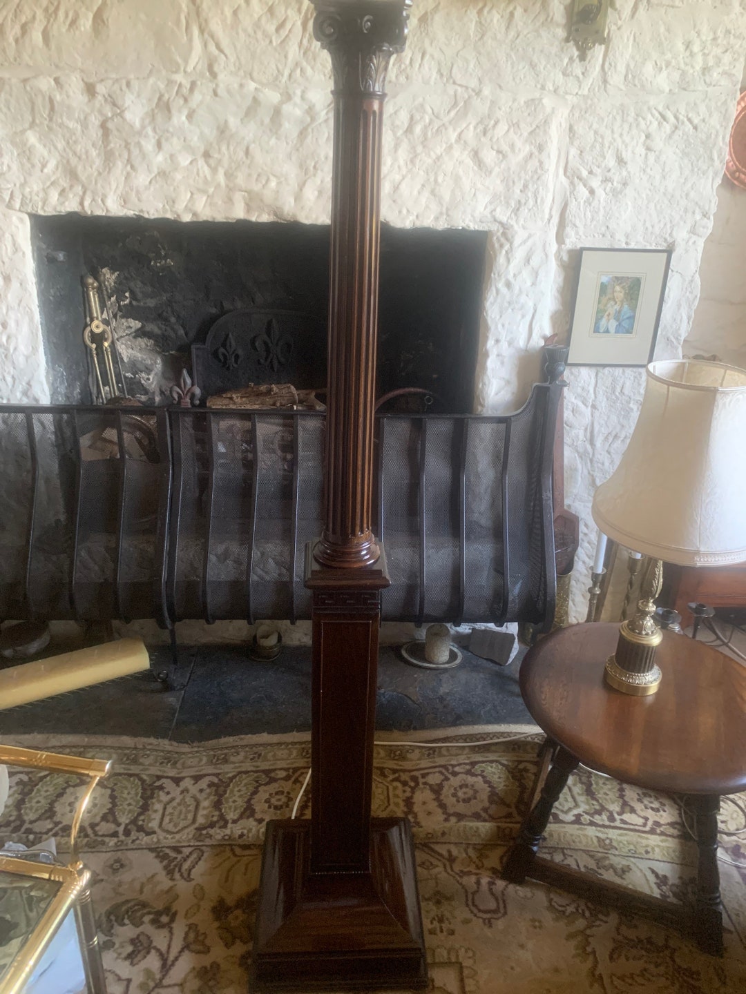 Antique Corinthian Walnut Standard Lamp, Antique Corinthian Walnut ...