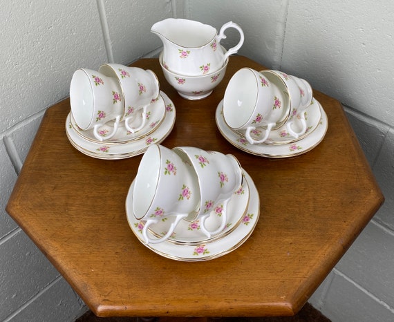 Stunning vintage Springfield bone china tea plate. Drink & Barware ...