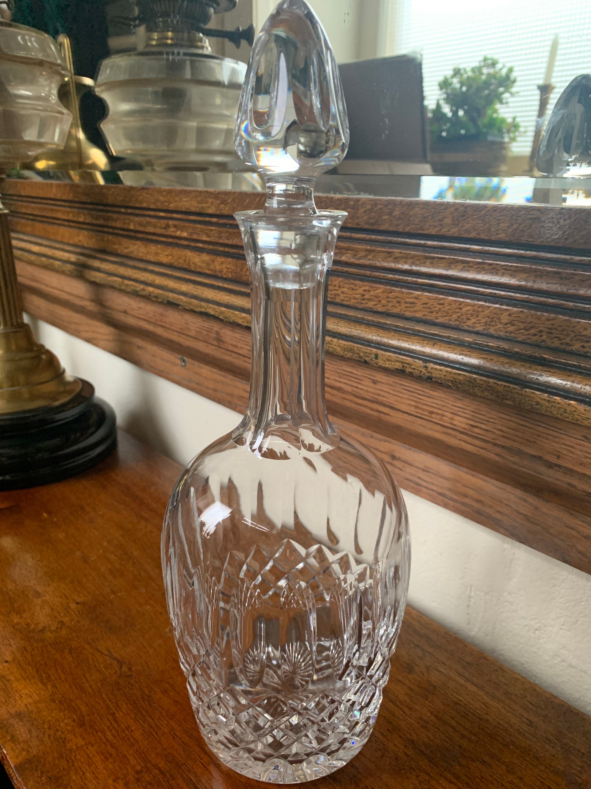 Vintage Deep Cut Crystal Spirit Decanter Crystal Spirit - Etsy
