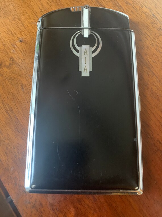 Rare Art Deco Ronson Cigarette Case With Lighter Ronson Art - Etsy