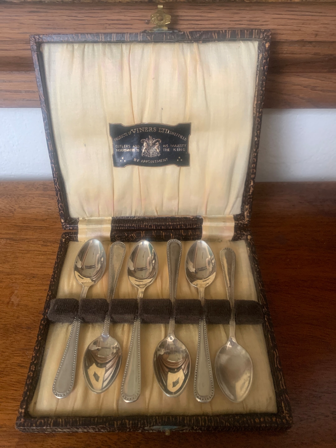 Antique Small Silver Plate Viners Coffee Spoons, Antique EPNS Coffee ...