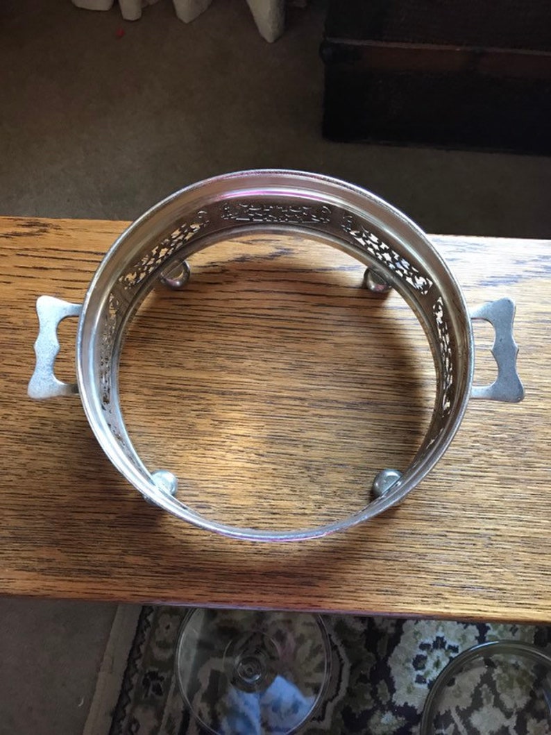 Vintage Silver Plate Casserole Holder With Pyrex Dish Pyrex - Etsy UK