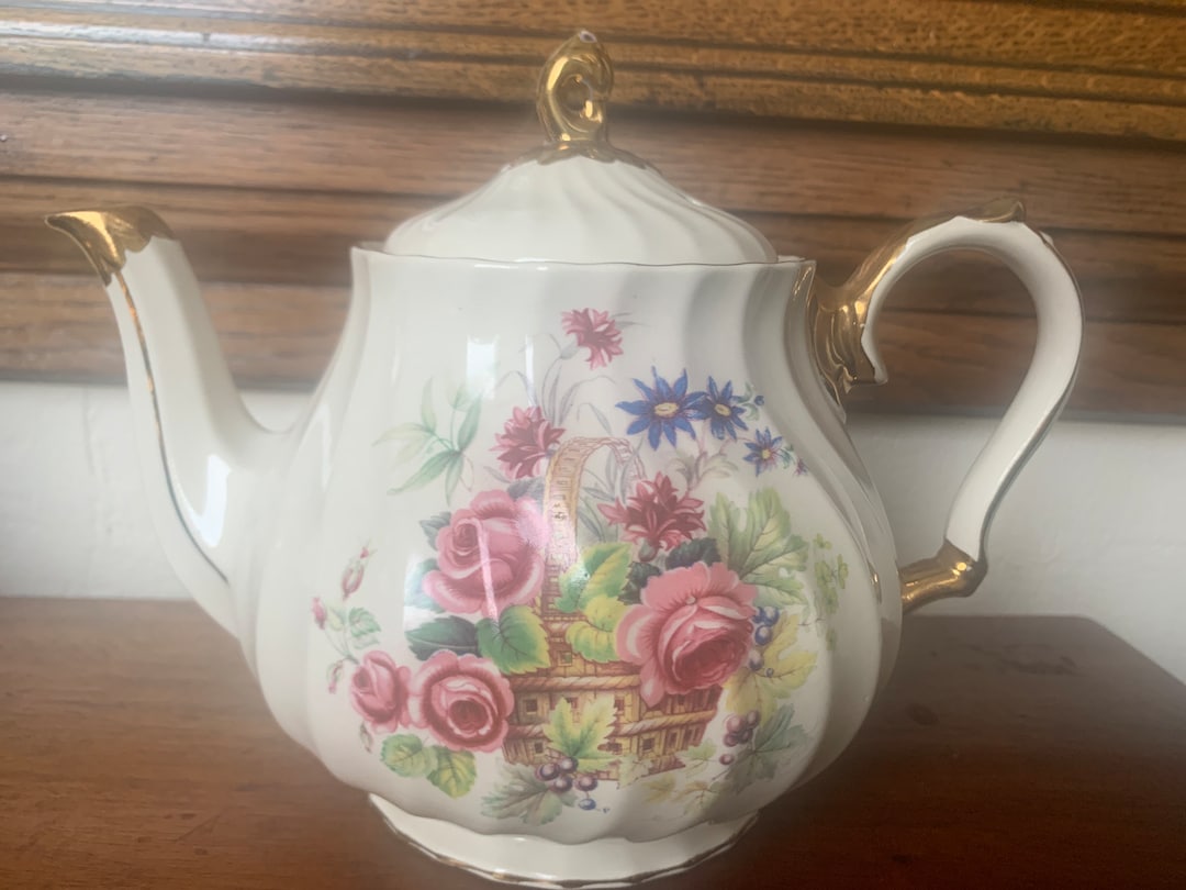 Vintage Sadler Teapot, Sadler Floral Teapot, Sadler England Teapot ...