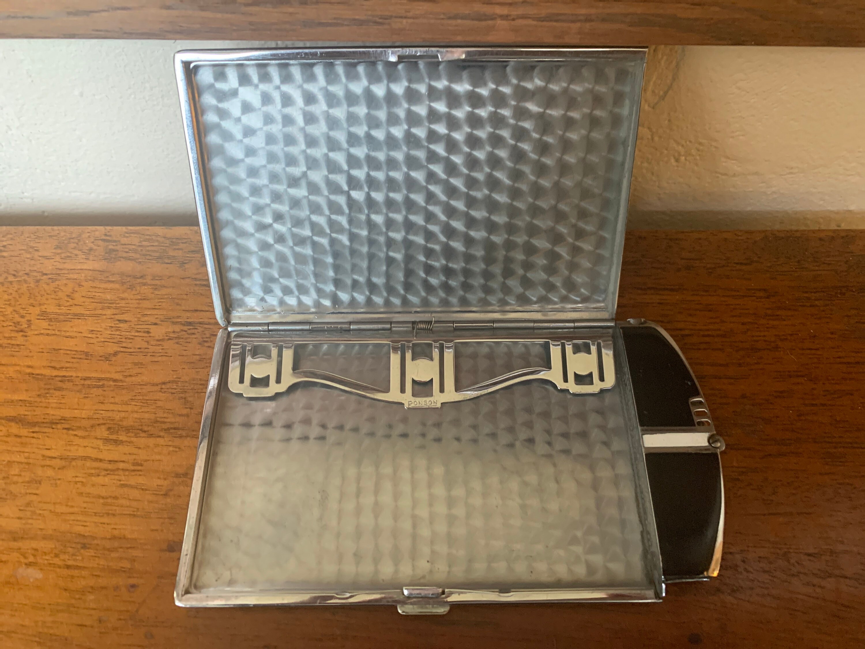 Rare Art Deco Ronson Cigarette Case With Lighter Ronson Art - Etsy