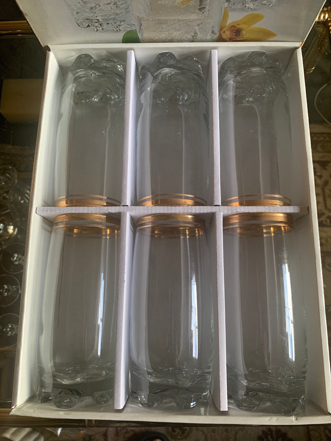 Vintage Rayware Classic Gold Hi Ball Tumblers, Vintage Rayware Classic ...