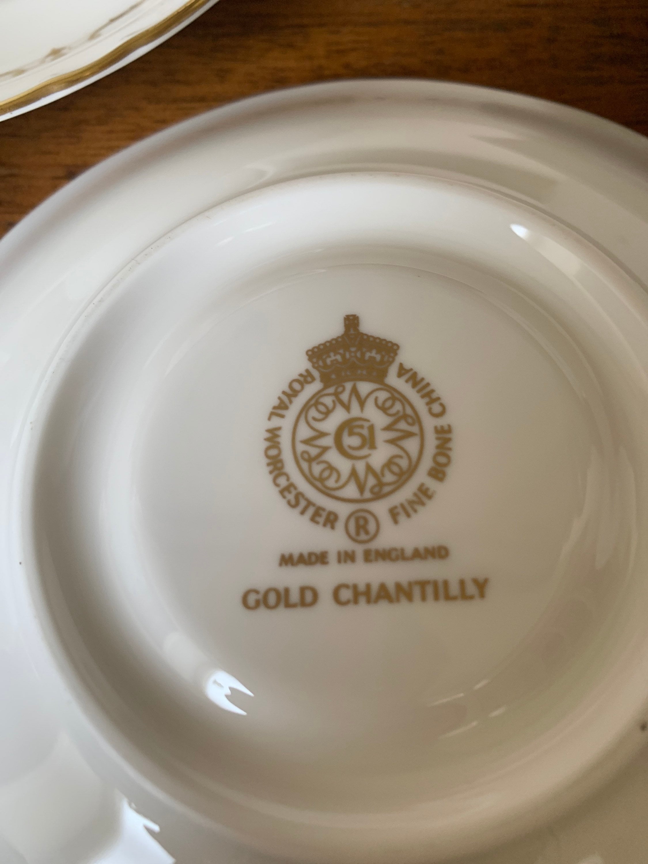 Vintage Royal Worcestershire Gold Chantilly Set of China Cups - Etsy