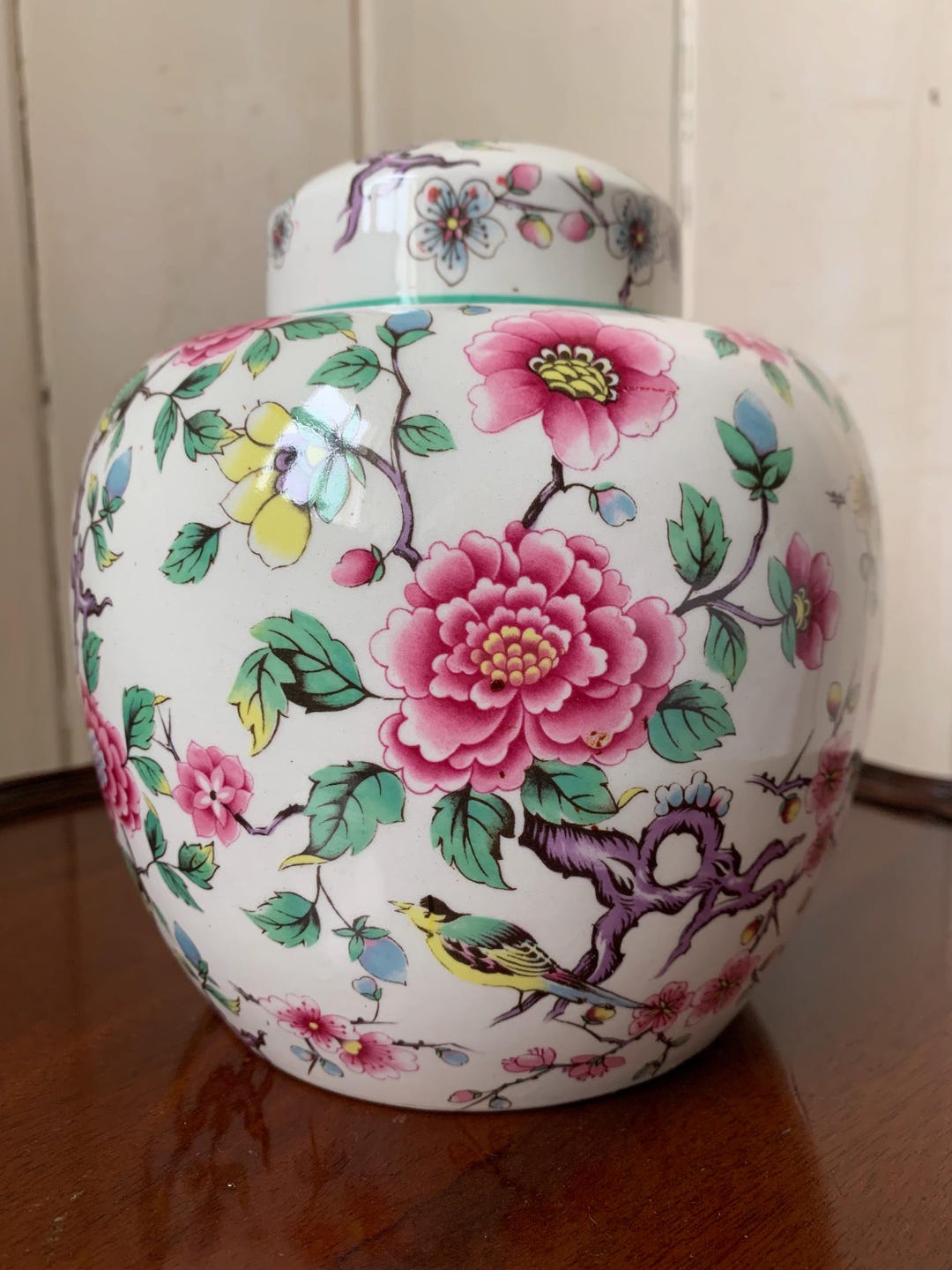 Vintage Old Foley Ginger Jar, Old Foley Jar, Fintage China Ginger Jar ...