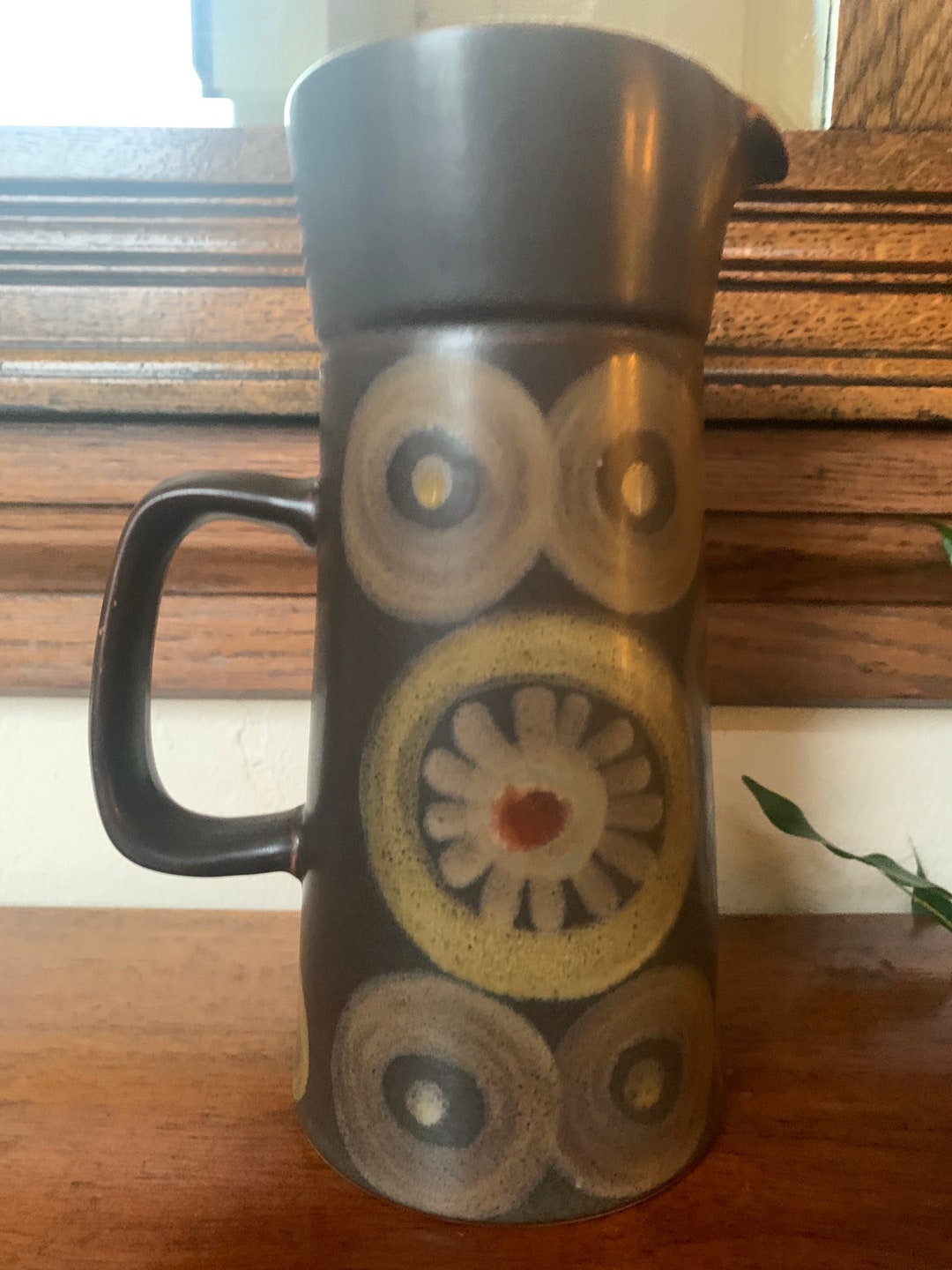 Vintage Denby Arabesque Tall Water Jug, Arabesque Ewer, Arabesque ...