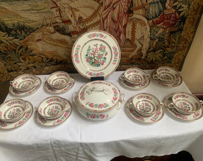 Service De Table Ancien Assiettes Mason’s 76 Pièces - Etsy