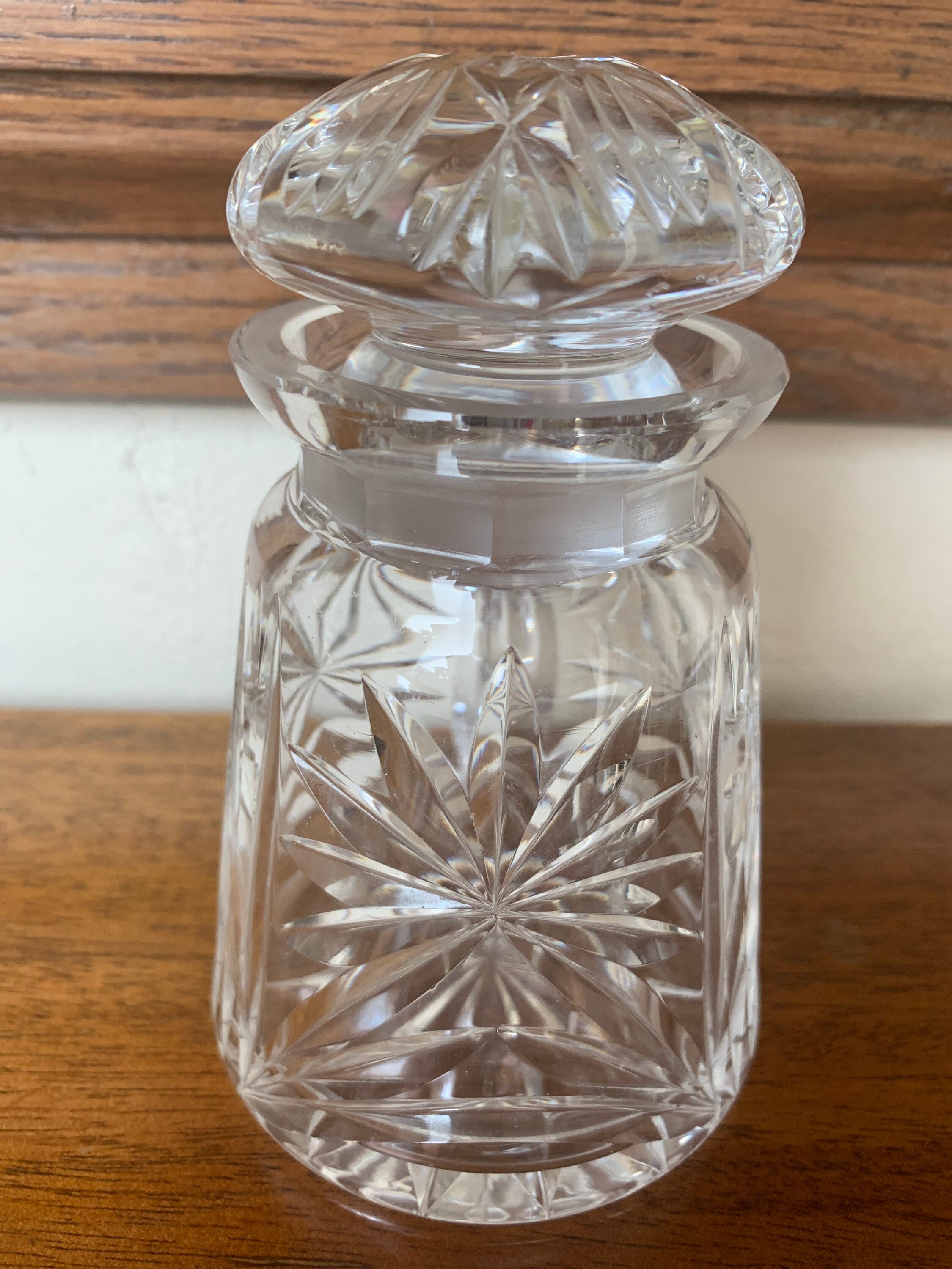 Vintage Deep Cut Crystal Jar Jelly Pot Jam Jar Trinket Jar | Etsy