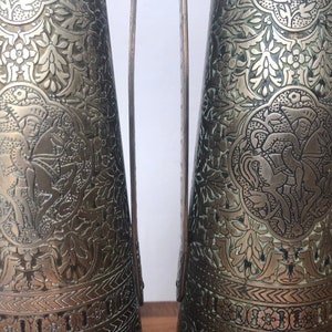 Vintage Art Nouveau Kinko Brass Vases, Spill Vases, Candle Holders - Etsy UK