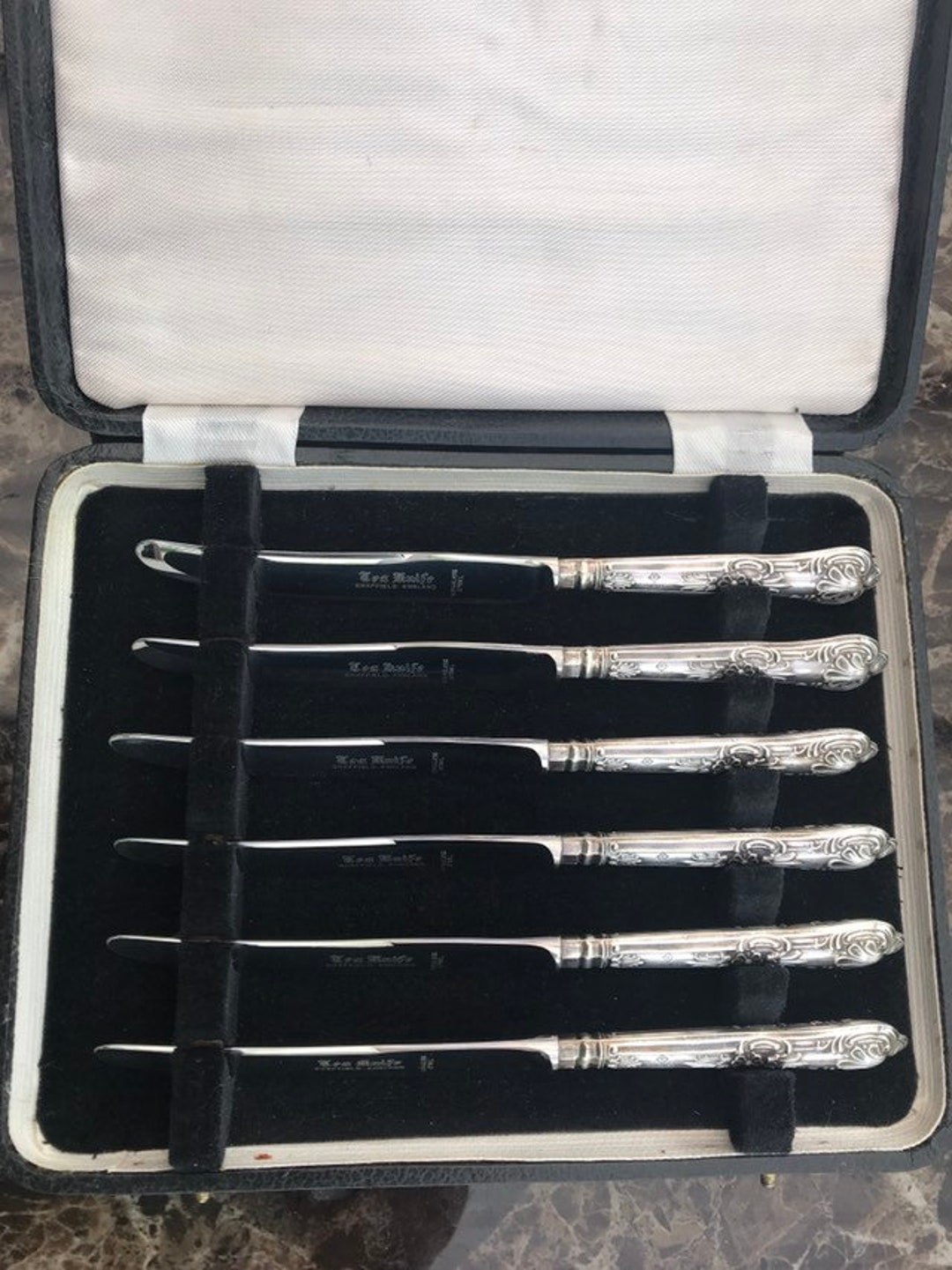 Hallmarked Sterling Silver Tea Knives - Sterling Silver Knives ...