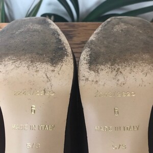 Vintage St Michael Brown and Beige Leather Peep-toe Shoes, Slip Ons ...