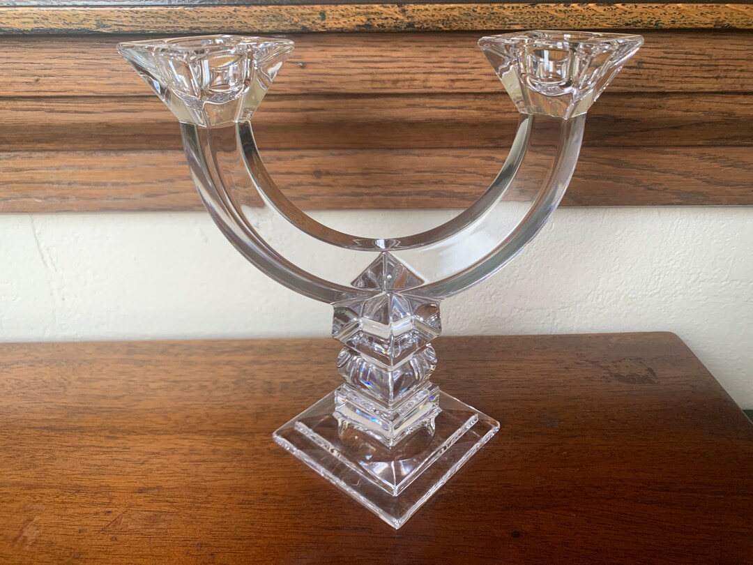 Royal Doulton Crystal Candlestick, Royal Doulton Double D - Etsy
