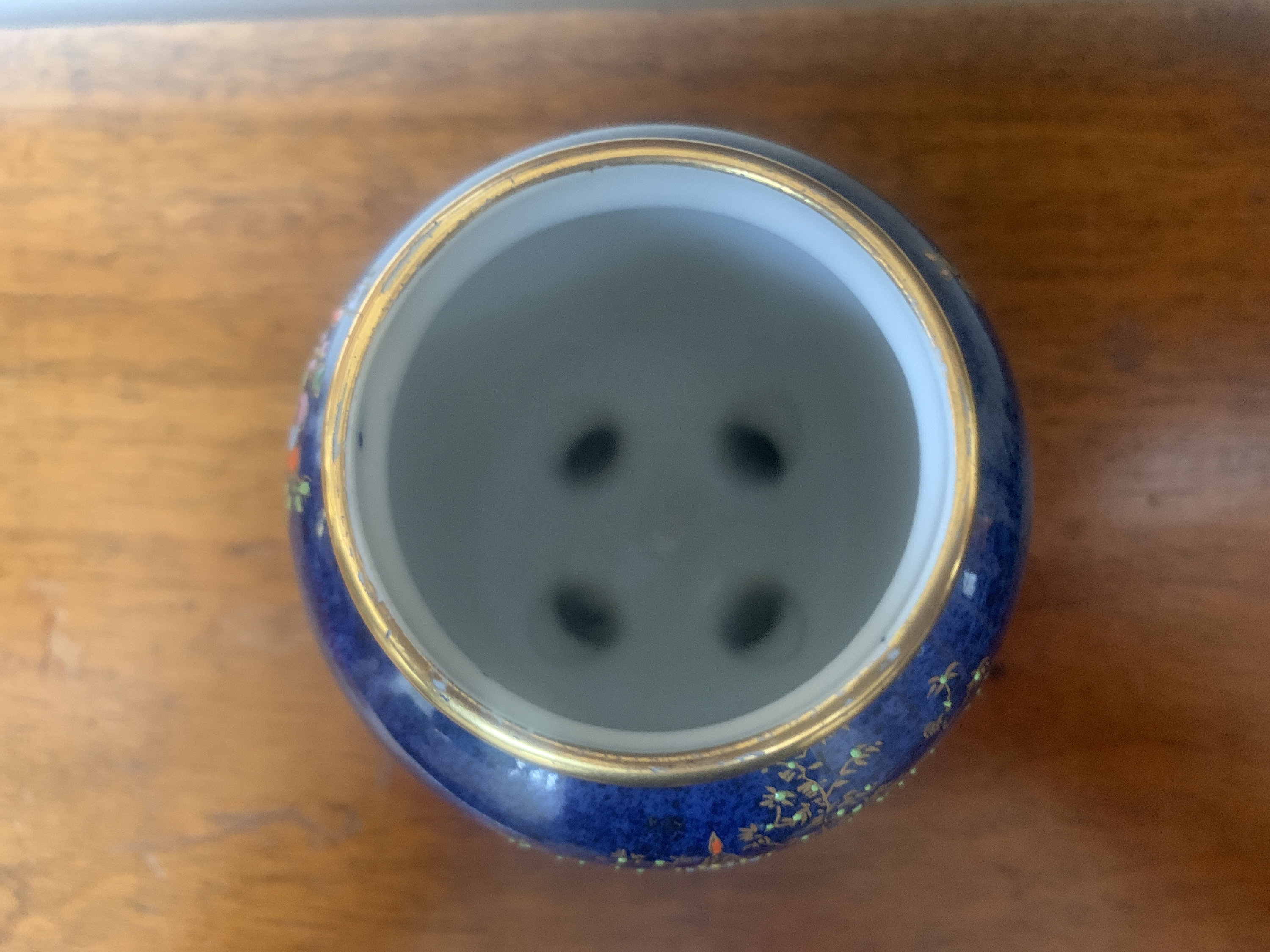 Antique Carlton Ware Bleu Chinoiserie Vase, Carlton Ware Blue Pagoda ...