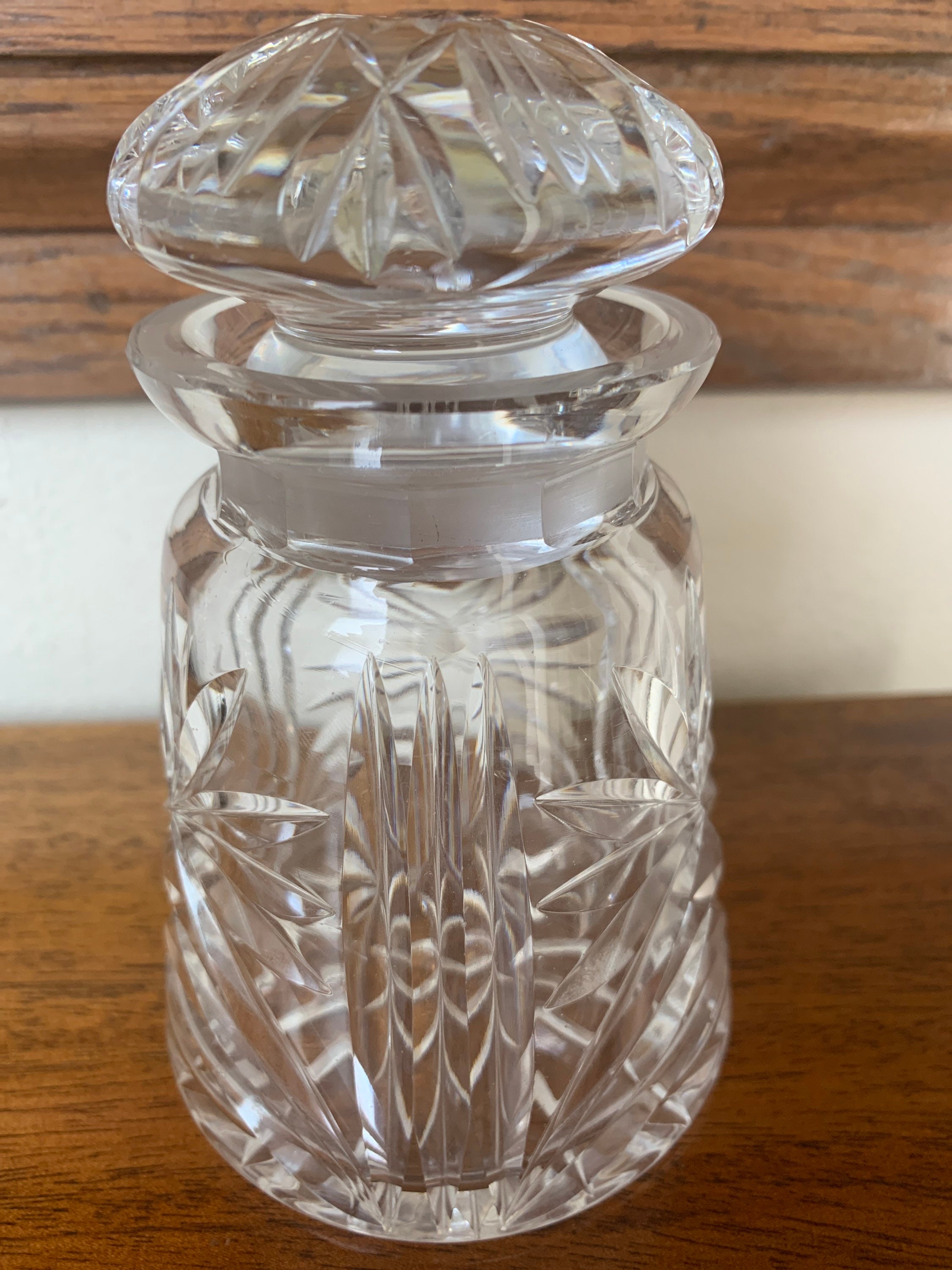 Vintage Deep Cut Crystal Jar Jelly Pot Jam Jar Trinket Jar | Etsy