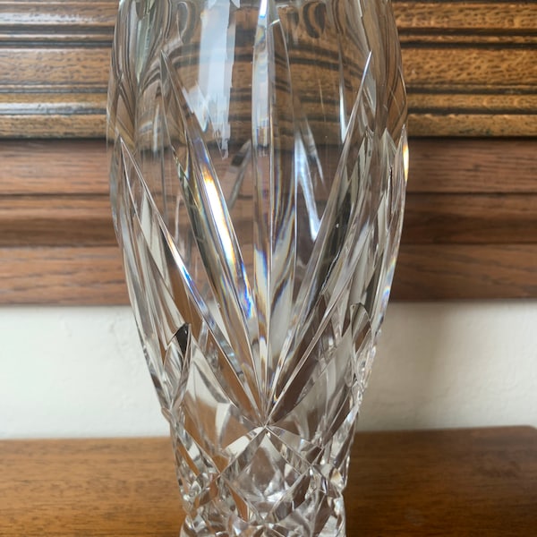 Heavy Crystal Vase - Etsy