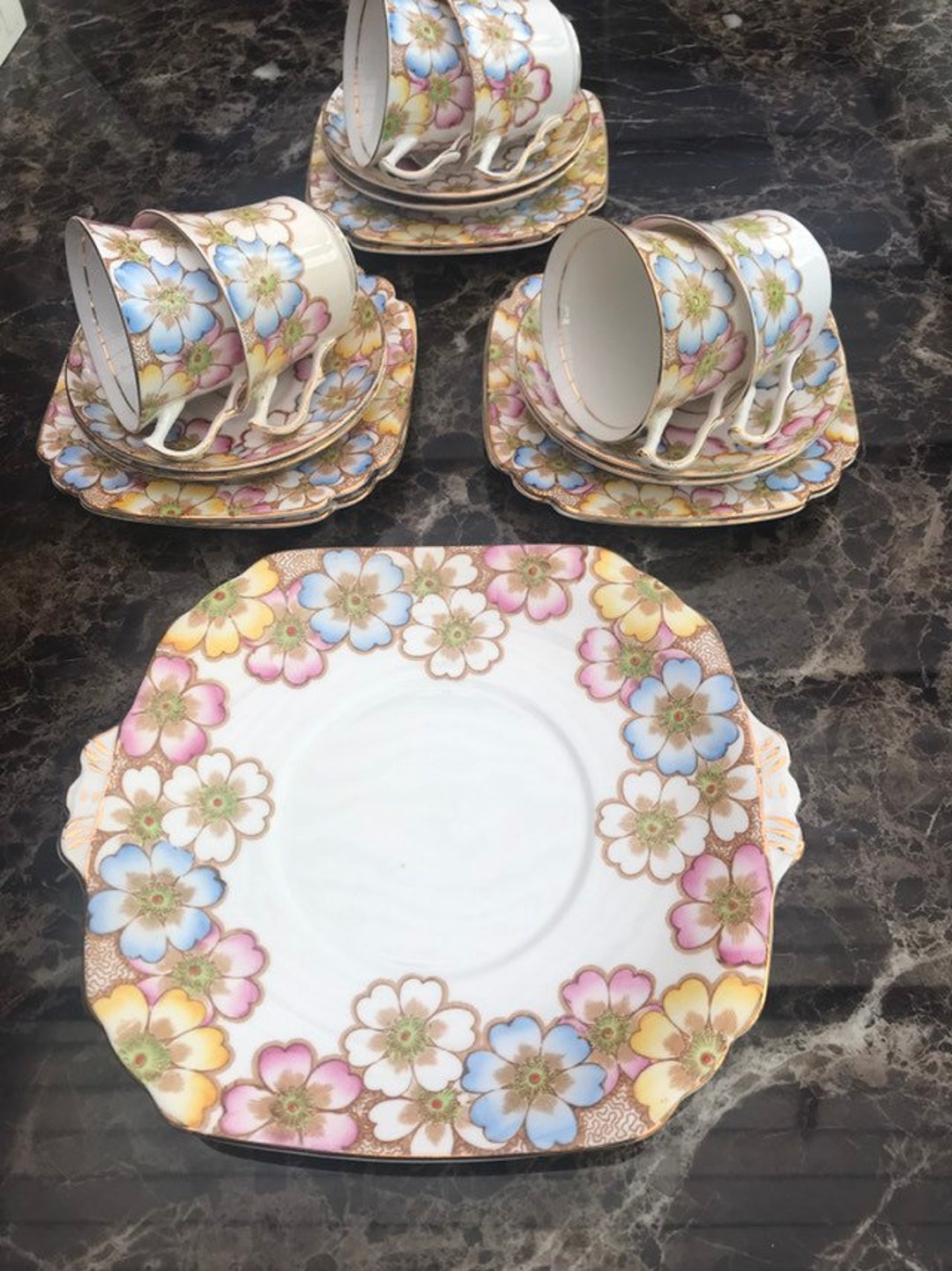 Vintage Victoria Anette Tea Set, Arthur Meakin China, English China Tea ...