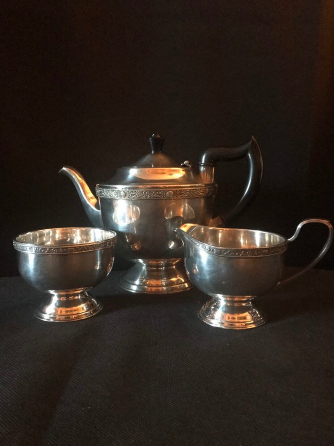 Vintage Sheffield Plate Tea Set - Etsy