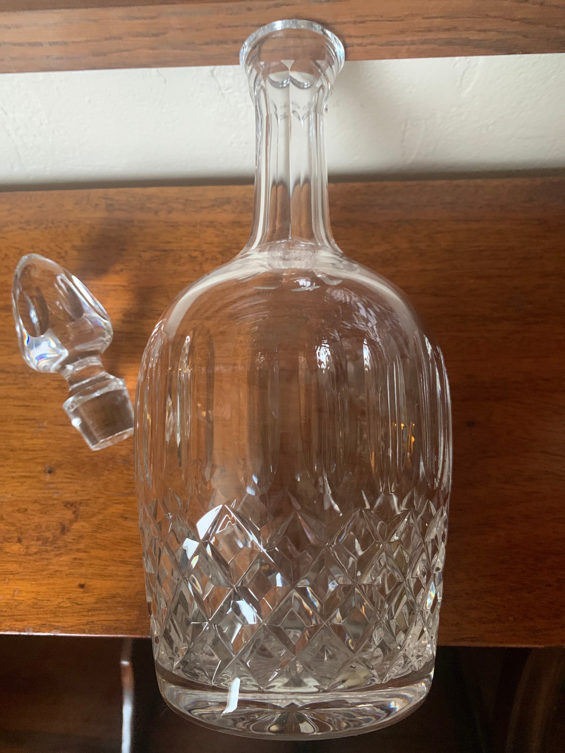 Vintage Deep Cut Crystal Spirit Decanter Crystal Spirit - Etsy