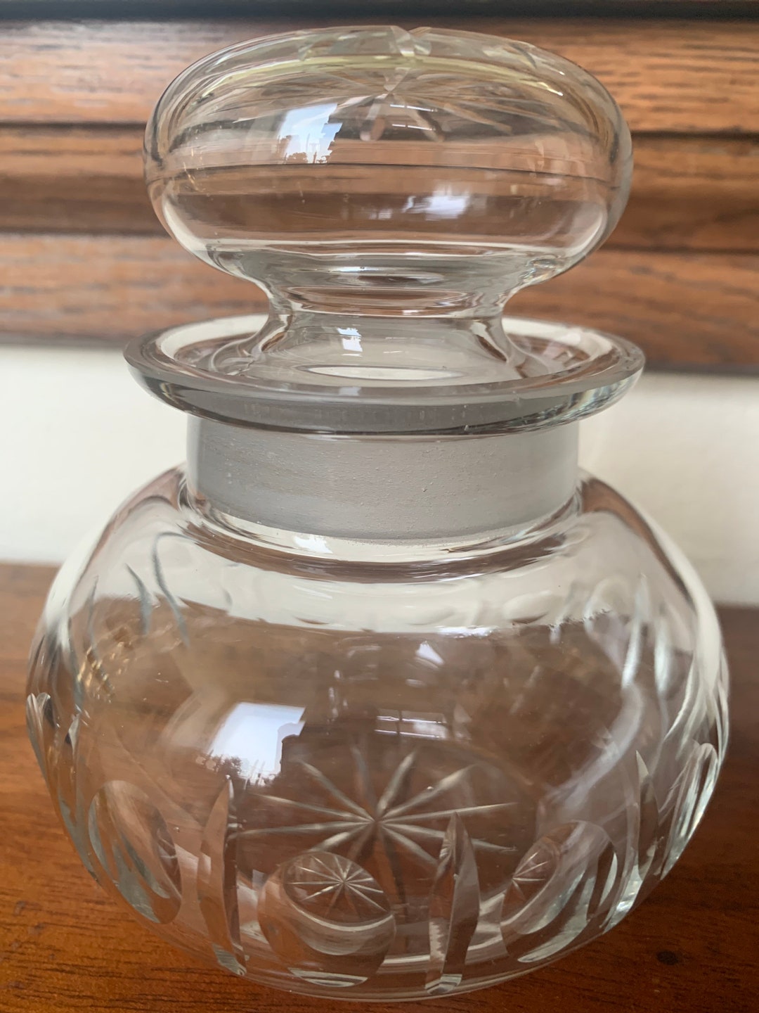 Vintage Cut Crystal Storage Jar, Sweet Jar, Bath Salts Jar - Etsy