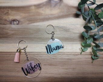 Acrylic Clear Keychain - Etsy