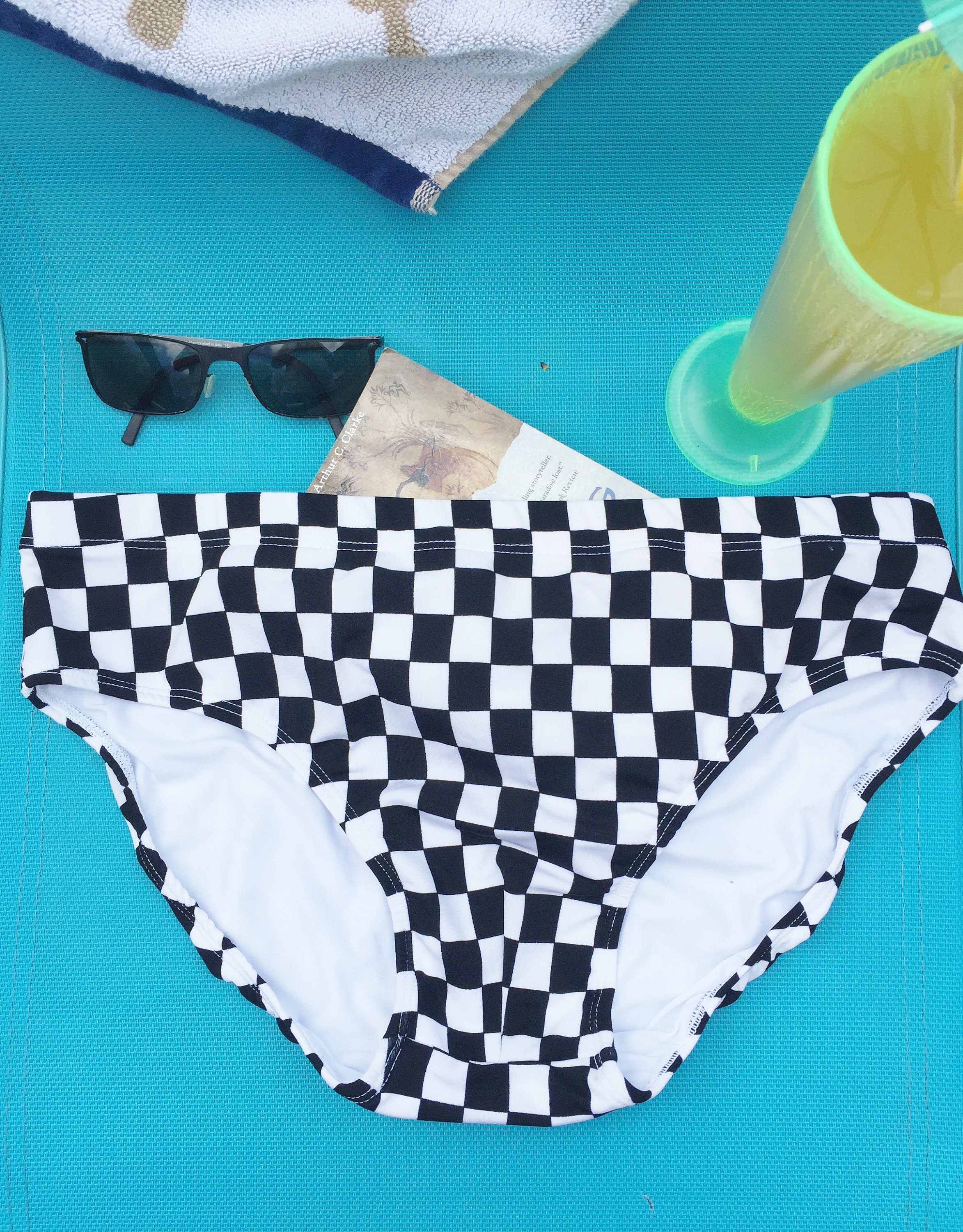 Checkers Men's European Style Speedo | Etsy