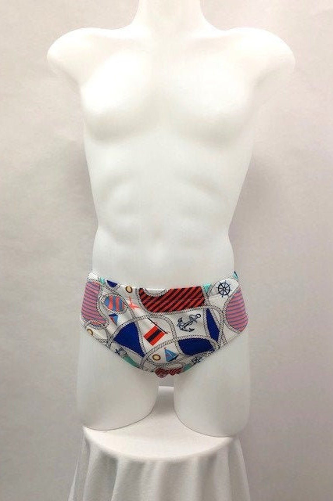 Nautical Men's European Style Speedo | Etsy