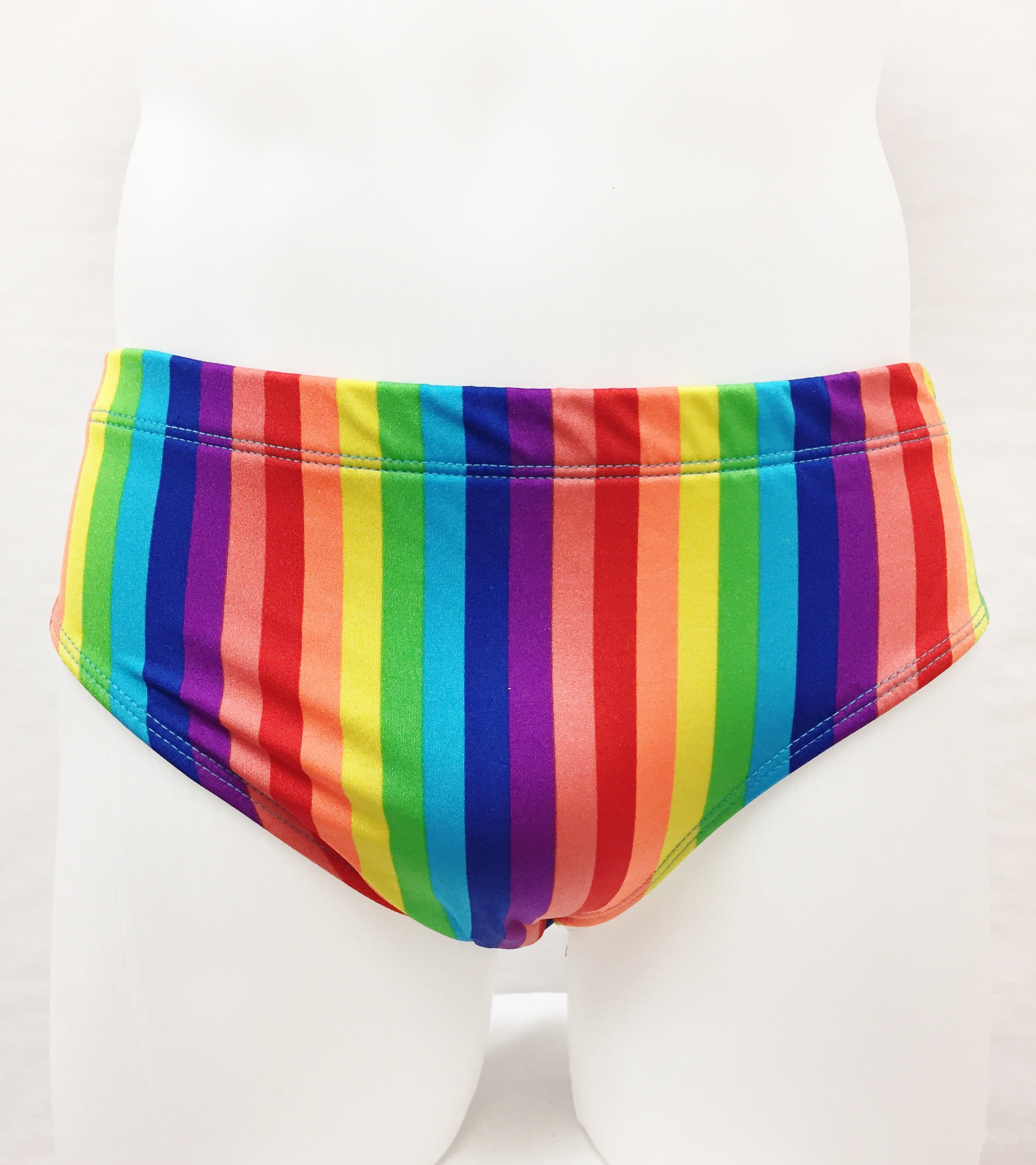 Pride Stripe vertical Men's European Style Speedo | Etsy