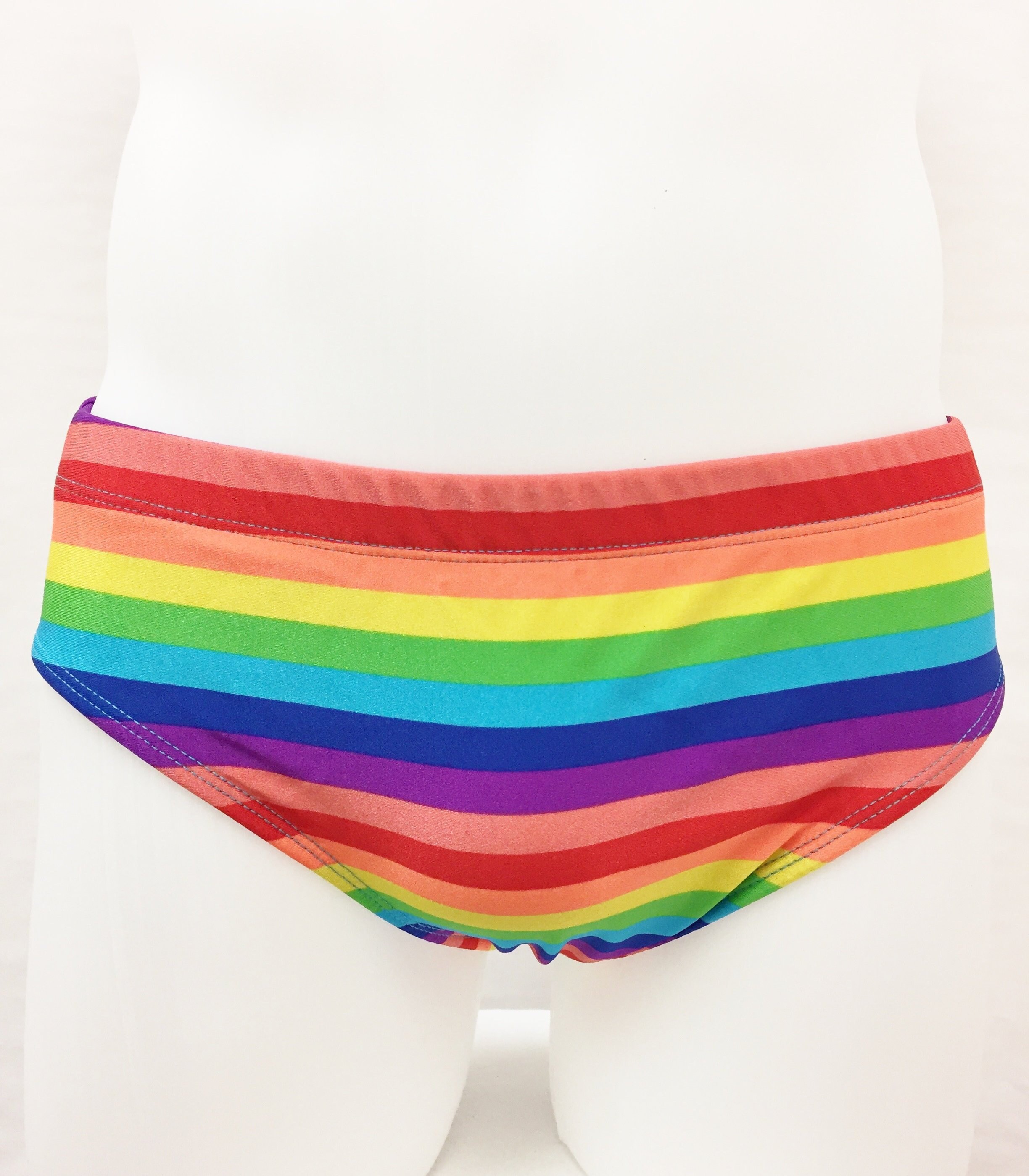 Pride Stripe Horizontal Men's European Style Speedo | Etsy