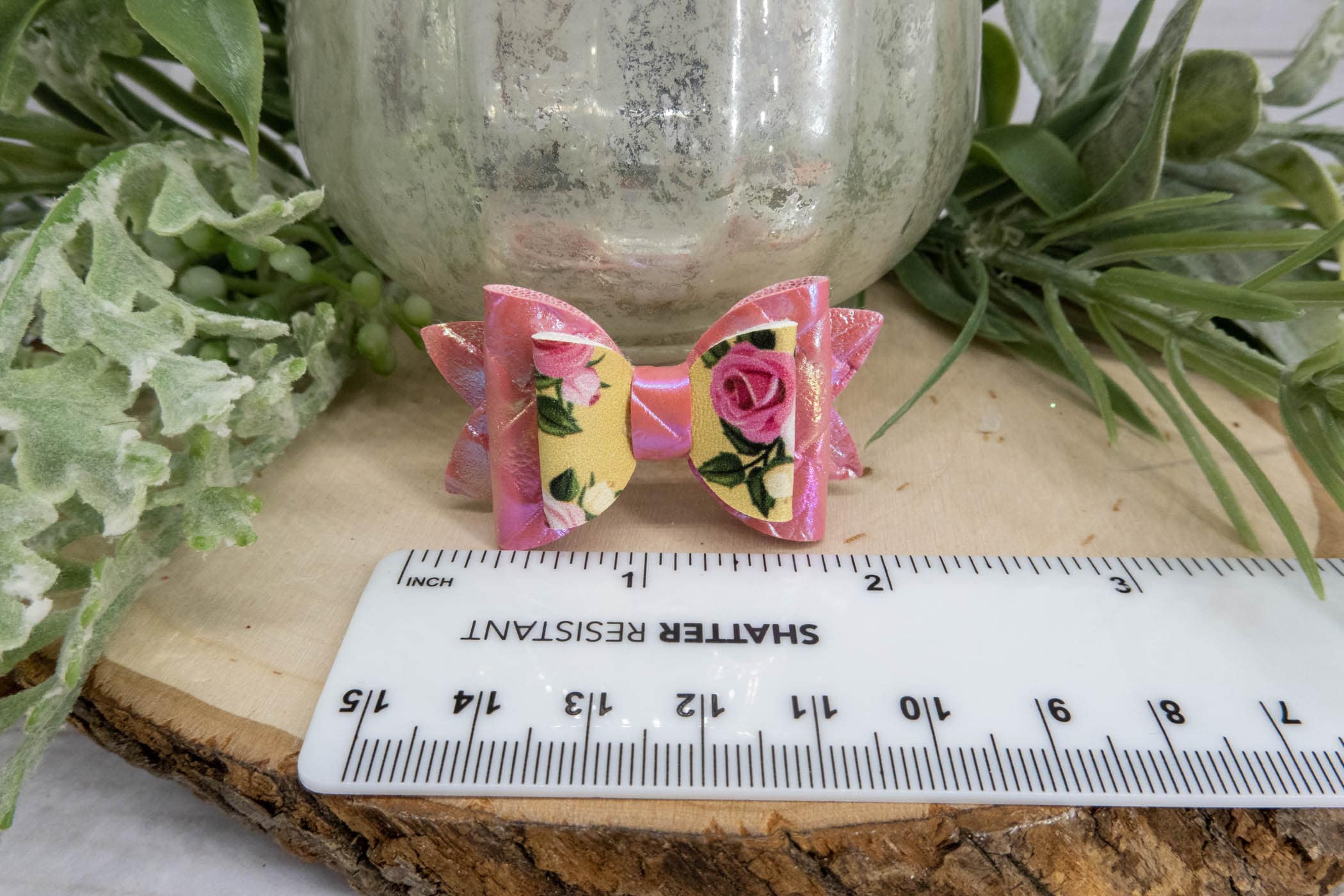 Cute Dog Hair Bows, Yellow, Hot Pink ,green Floral Dog Bow. Girl Dog ...