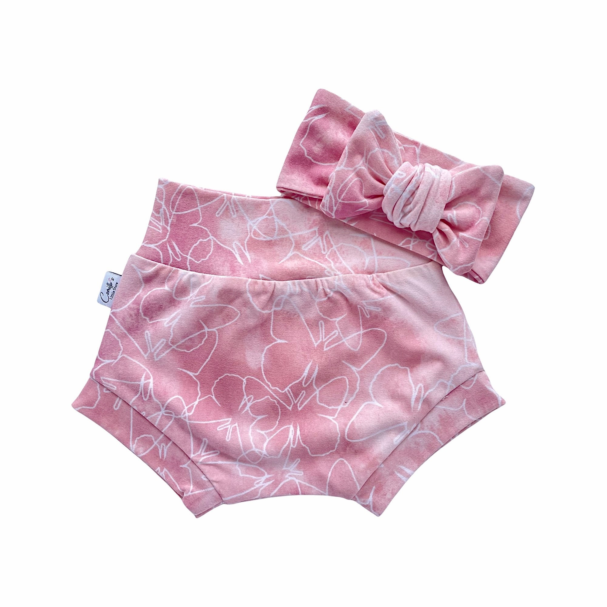 Tie Dye Buterfly Bummies and Top Knot Headband Baby Girl - Etsy