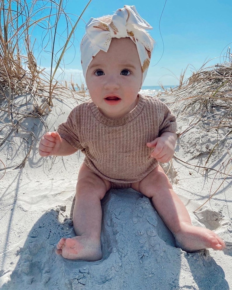 Mocha Baby Summer Lounge Set Baby T-shirt Bloomers & Knot - Etsy