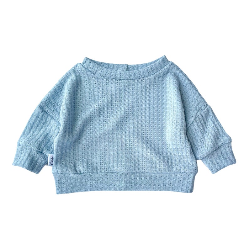 Ligth Blue Baby Lounge Set Baby Sweater Bloomer Top Knot | Etsy