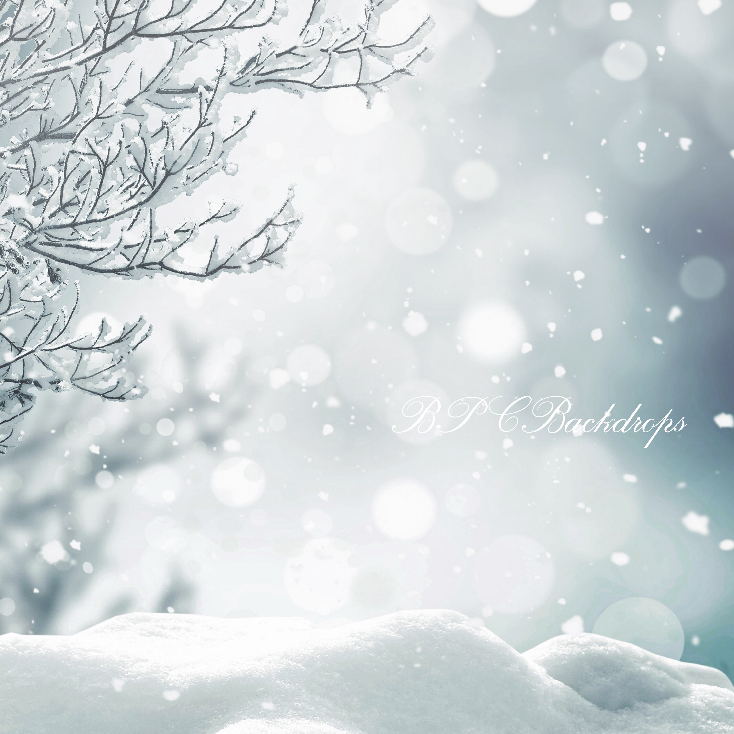 Winter Wonderland Backdrop Portrait Backdrop Winter | Etsy