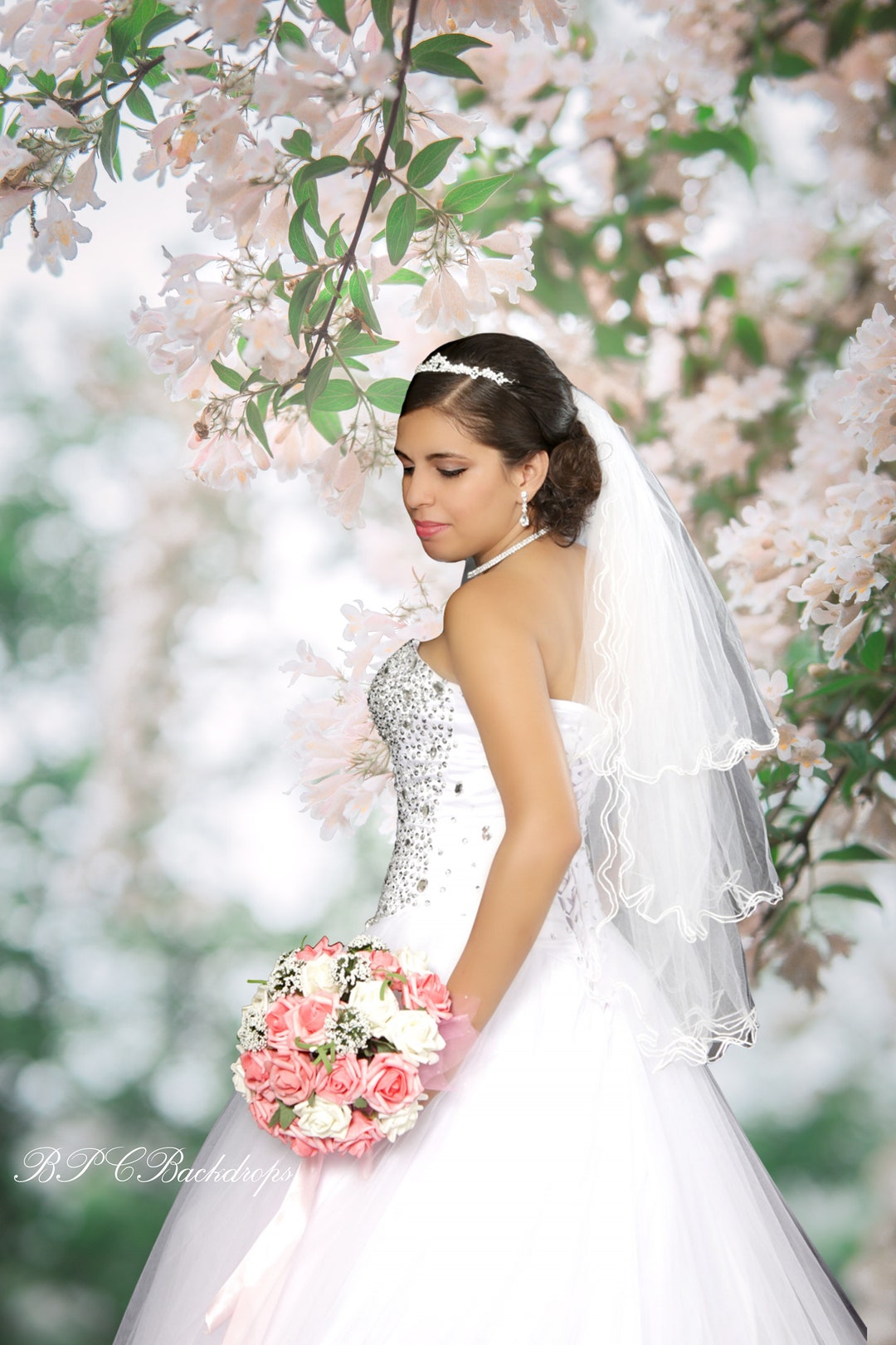 Spring Digital Photography Backdrop, Wedding Digital Background ...