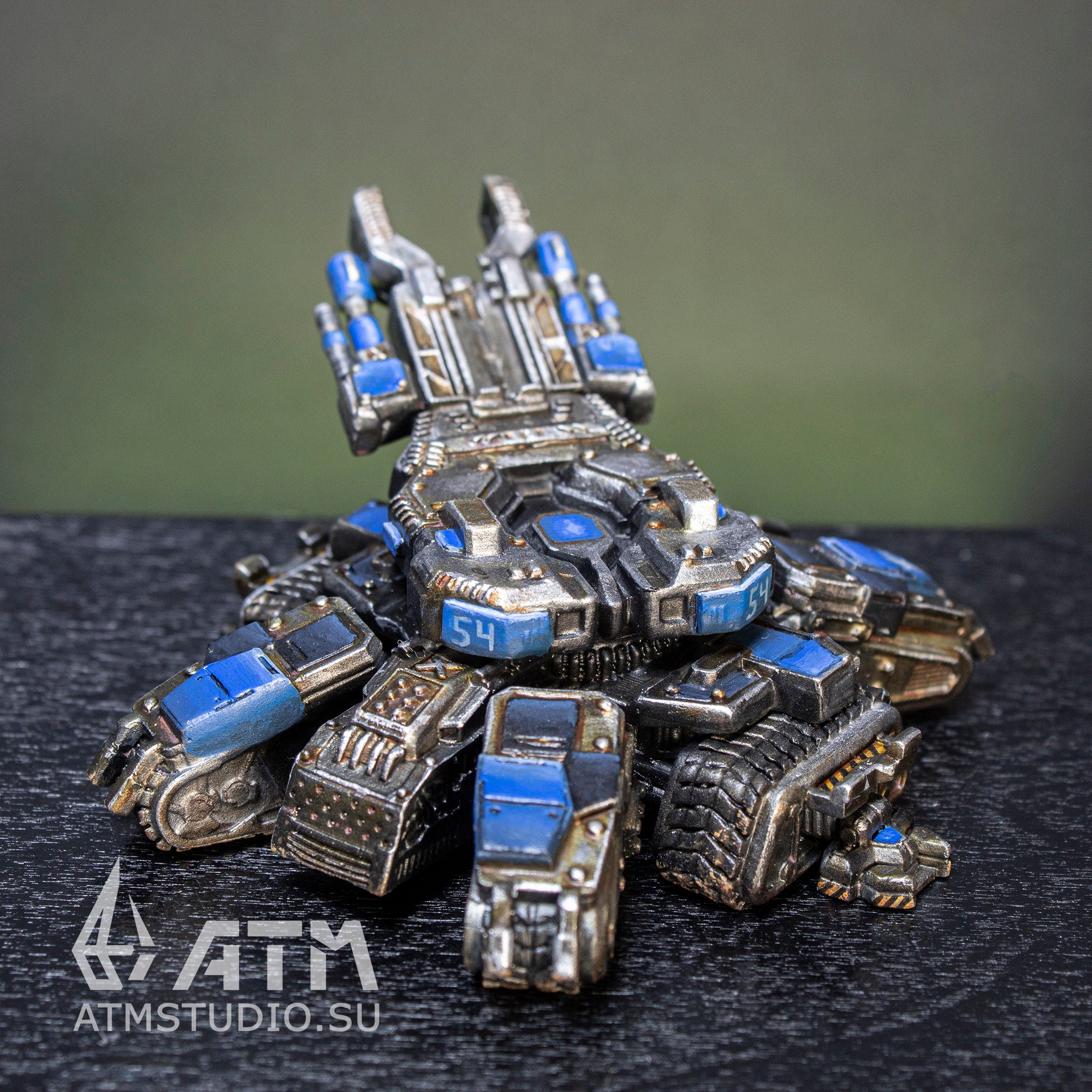 Siege tank assault mode blue StarCraft Metal figurine scale | Etsy