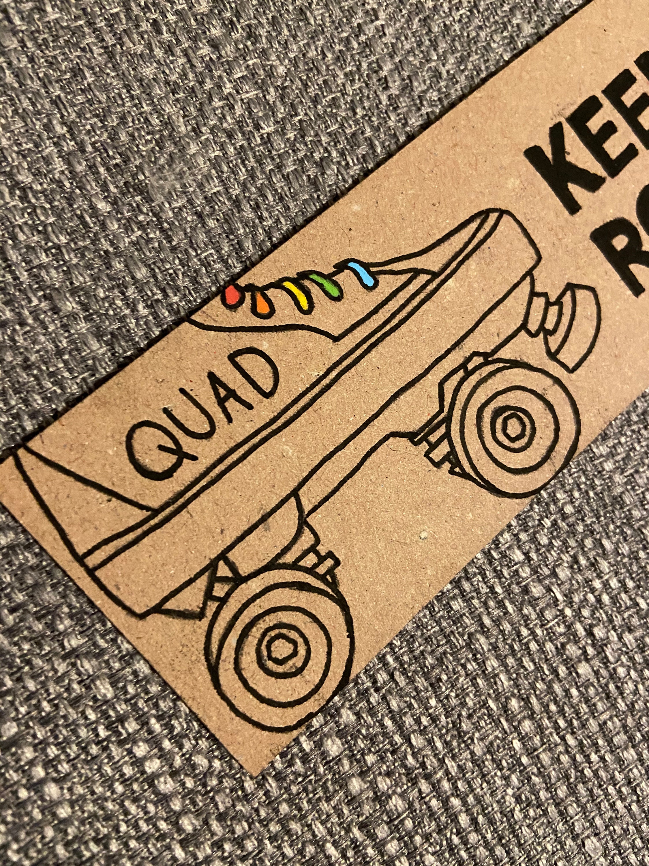 Roller Skate Hand-painted Bookmark / Roller Derby / Skate - Etsy